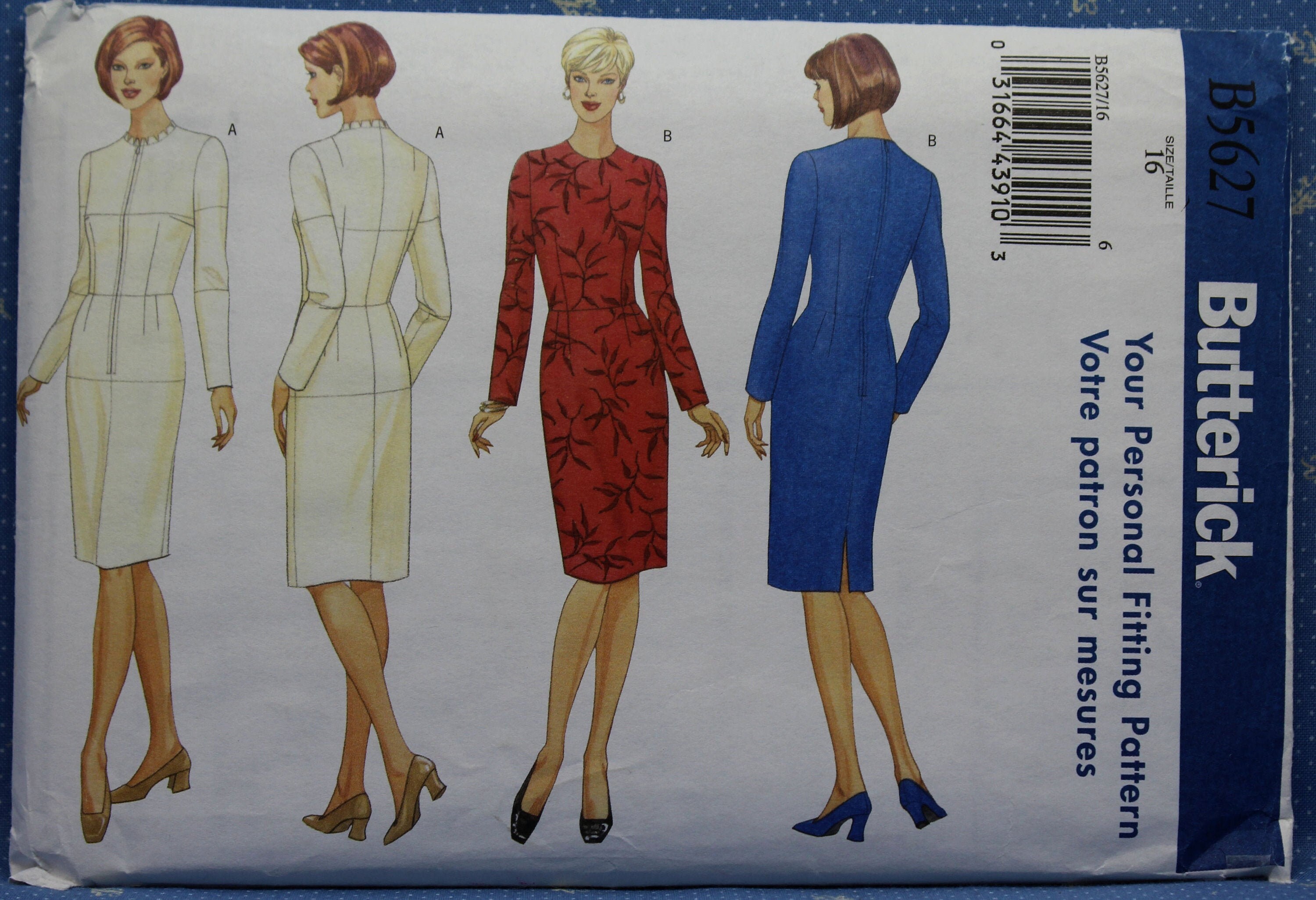 Sewing & Needlecraft Sewing & Fiber Butterick B5627 Personal Fitting ...