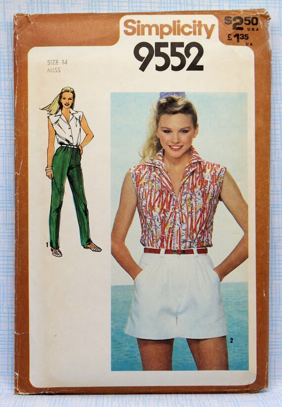 Simplicity Sewing Pattern 9552 Misses' Shirt Wide-leg - Etsy