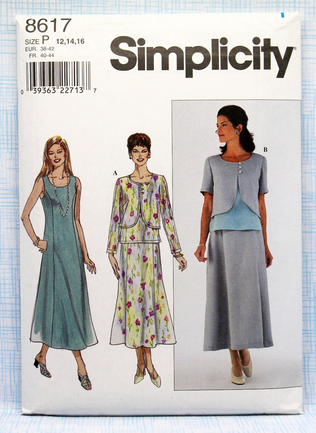 Simplicity Sewing Pattern 8617, Misses' Sleeveless Fit and Flare Dress ...