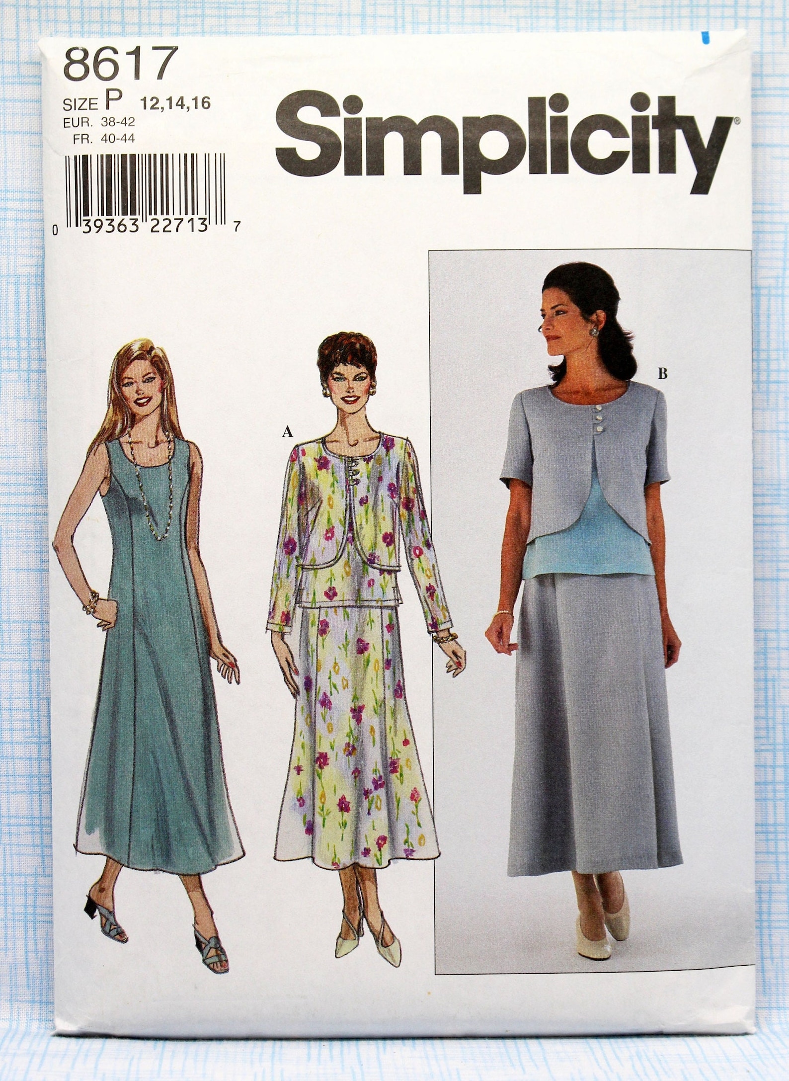 Simplicity Sewing Pattern 8617 Misses' Sleeveless Fit and - Etsy