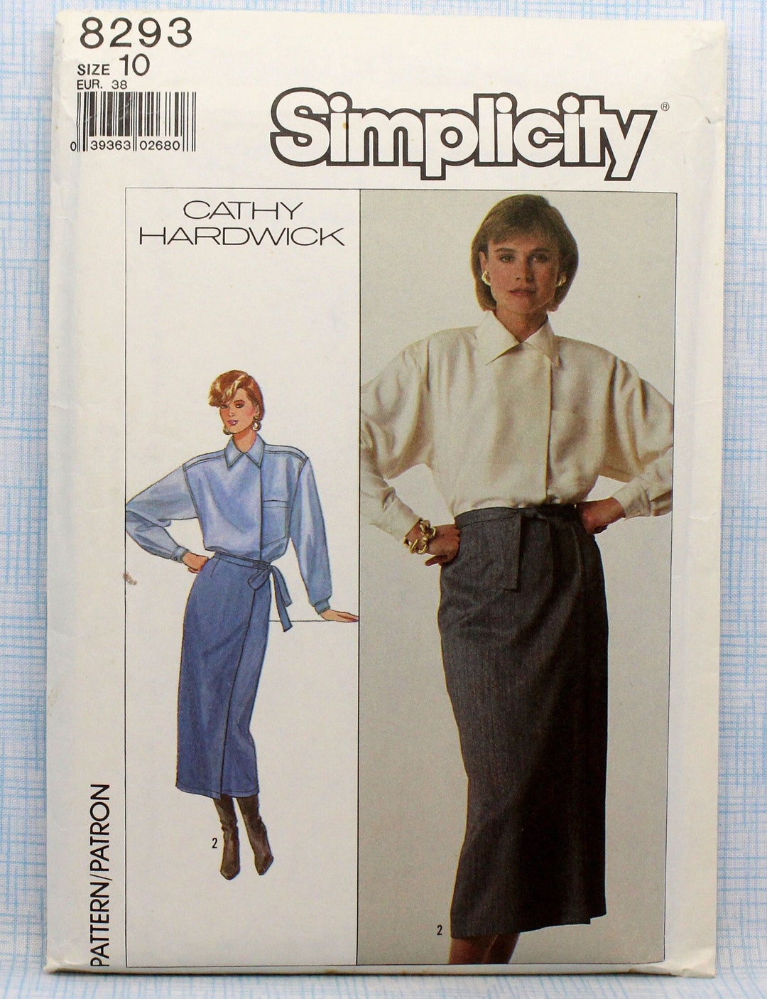 Simplicity Sewing Pattern 8293, Misses' Mock-wrap Skirt and Loose ...
