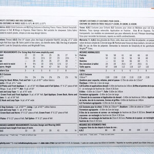 Simplicity Sewing Pattern 1765, Childs' Dinosaur Costume and Dog ...