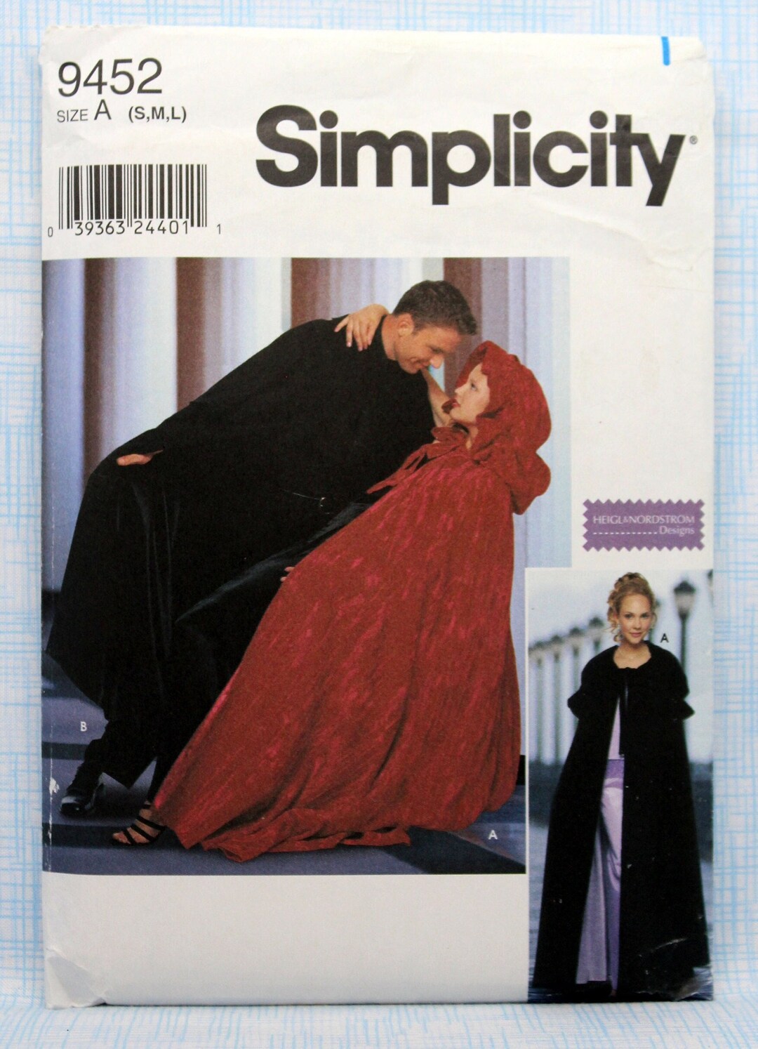 Simplicity Sewing Pattern 9452, Floor Length Cape for Misses', Men's ...