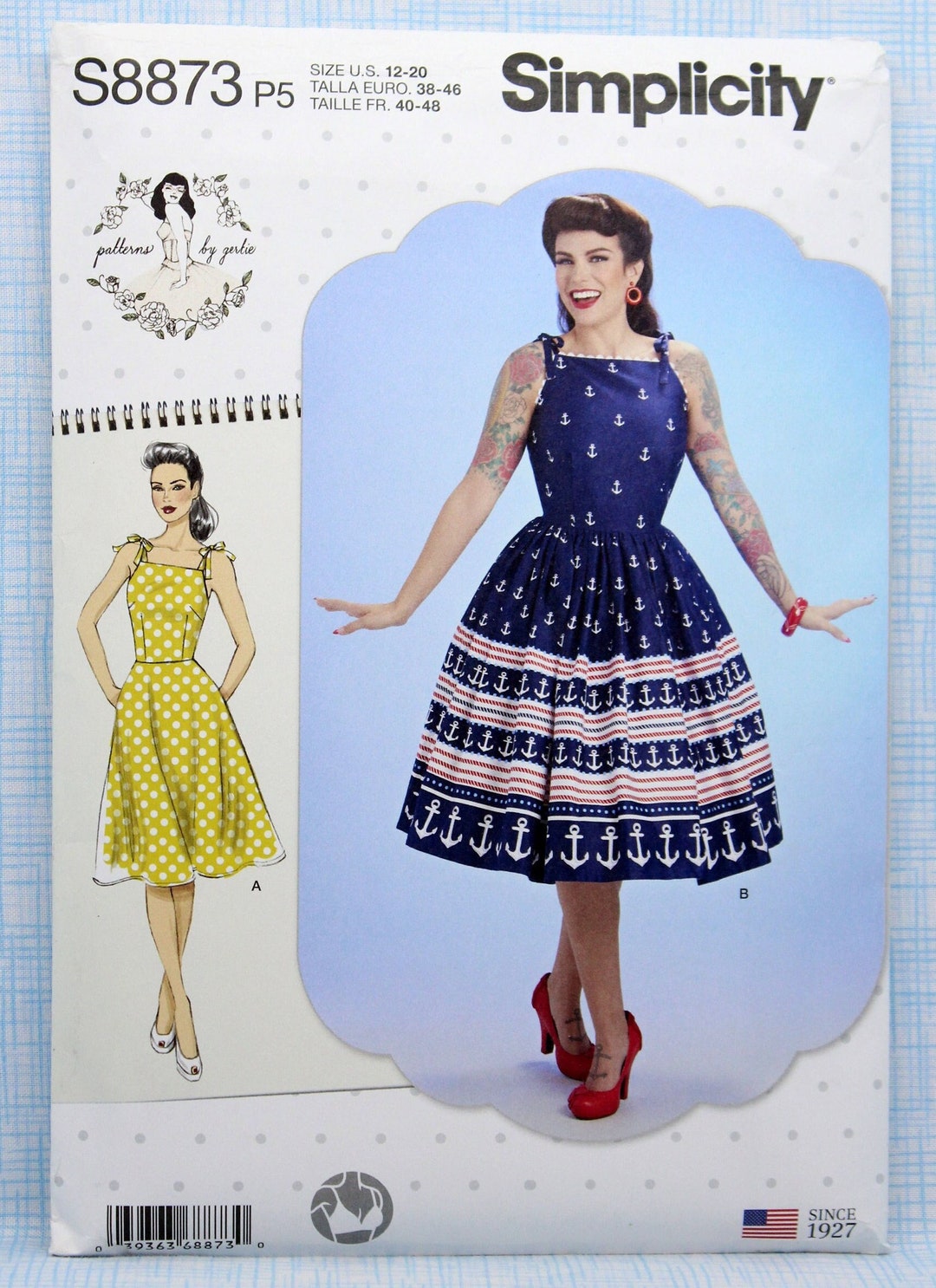 Simplicity Sewing Pattern 8873, Misses' Dress With Shoulder Ties and ...