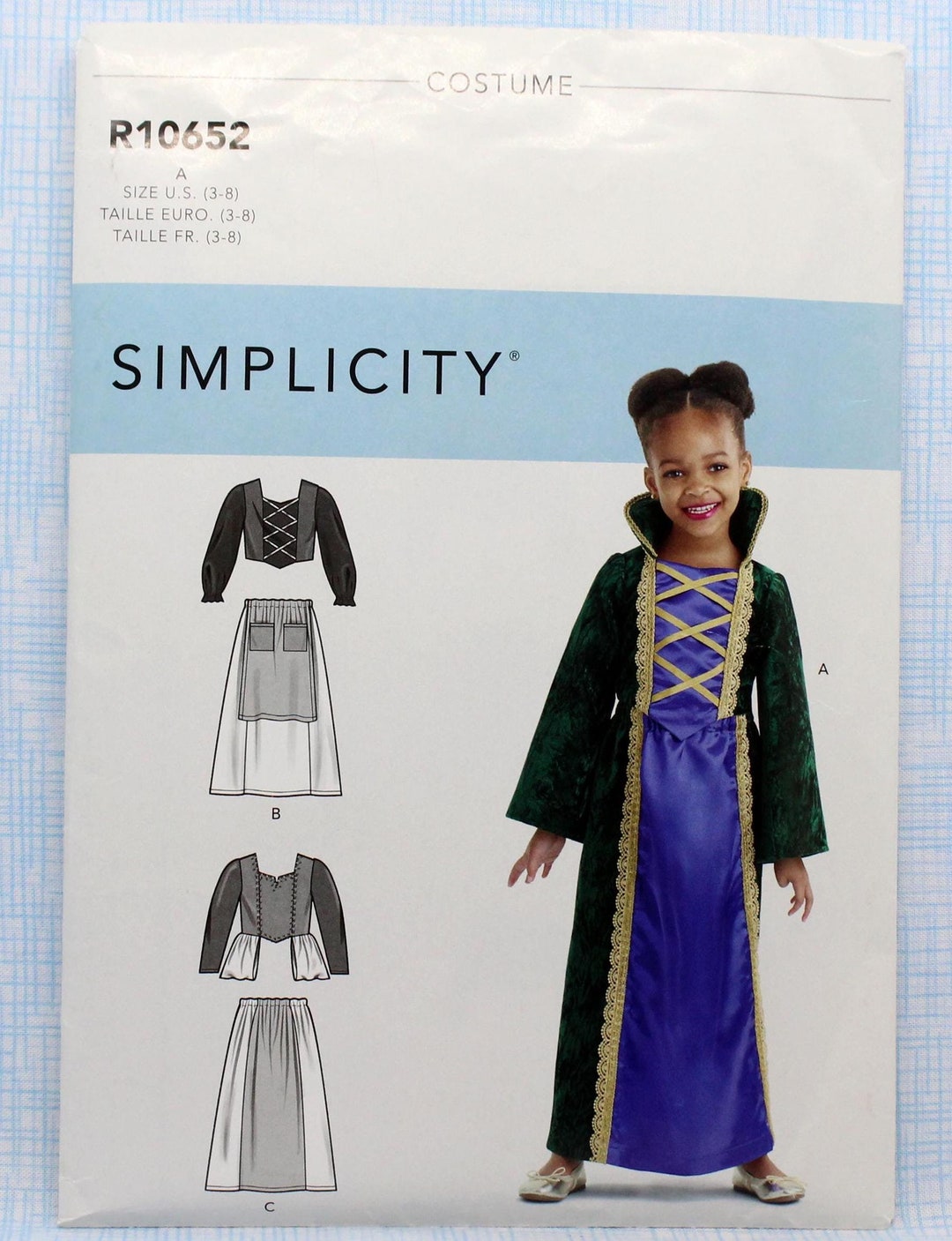 Simplicity Sewing Pattern R10652, Children's Princess or Witch Costume ...
