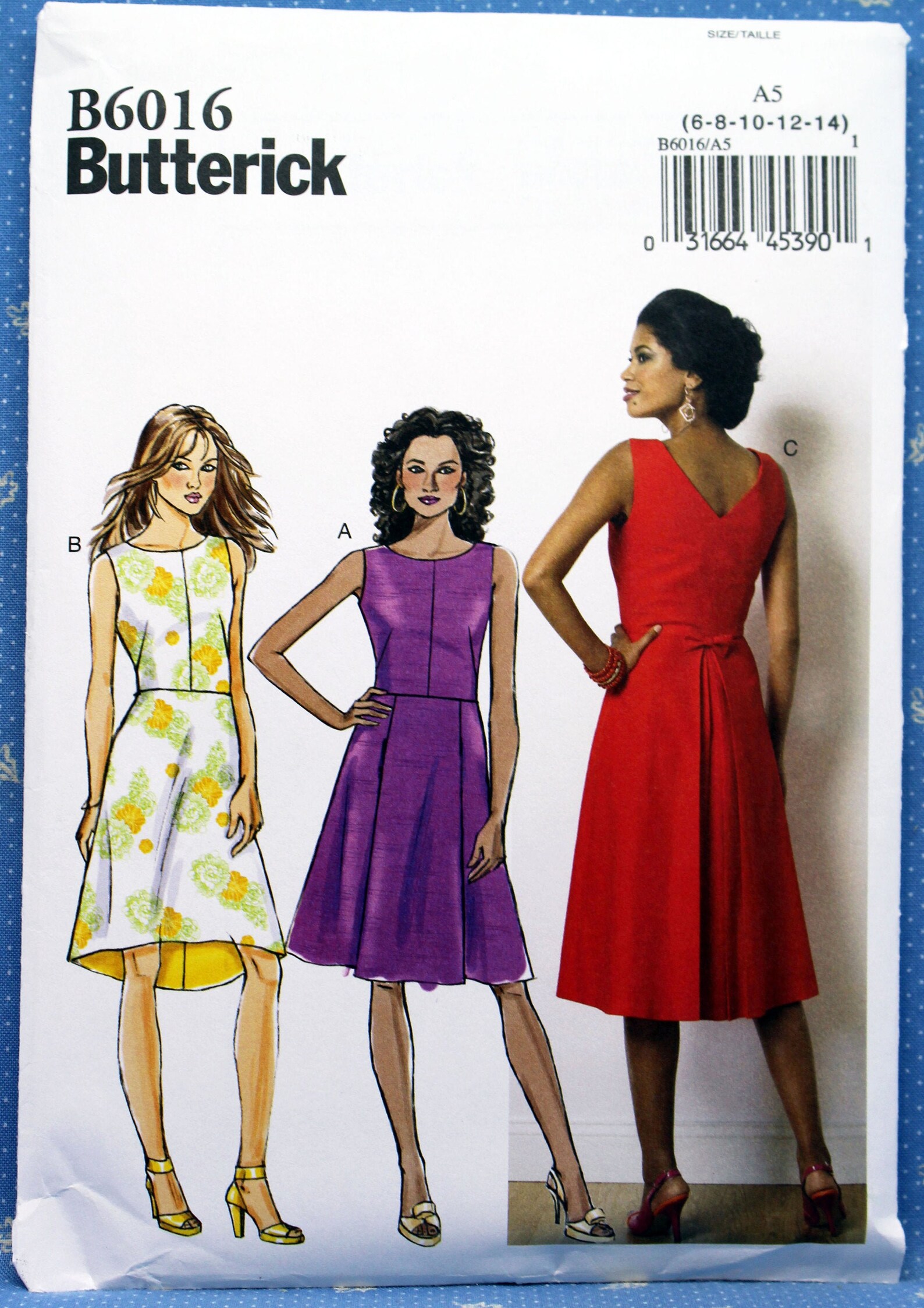 Butterick Sewing Pattern 6016 Misses' Easy Dress With | Etsy