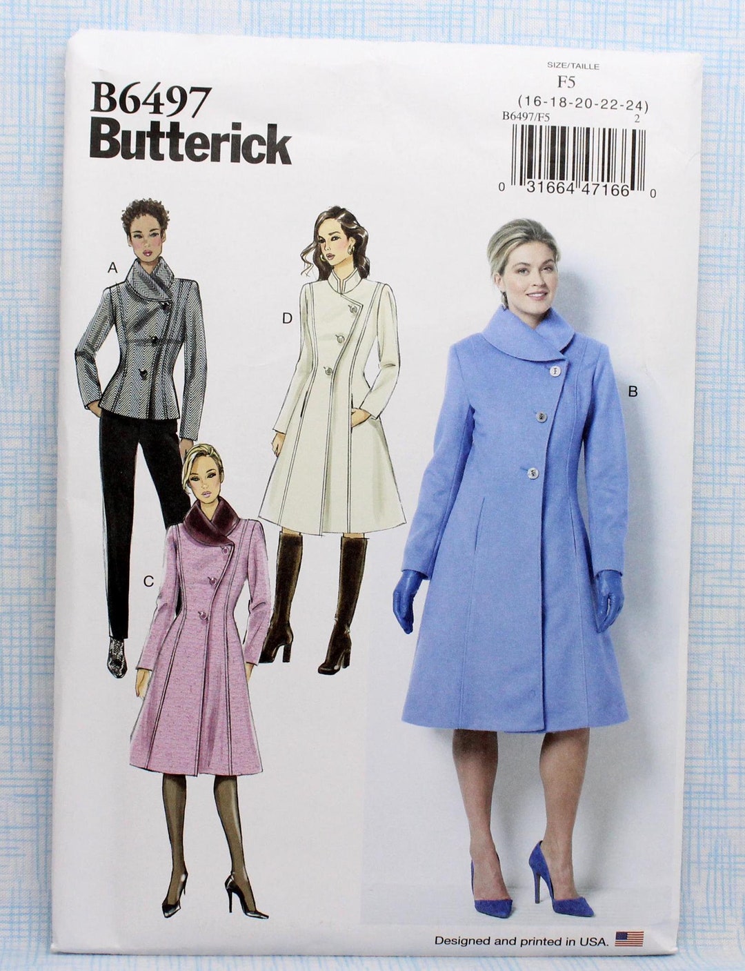 Butterick Sewing Pattern 6497, Misses'/miss Petite Jacket and Coat ...