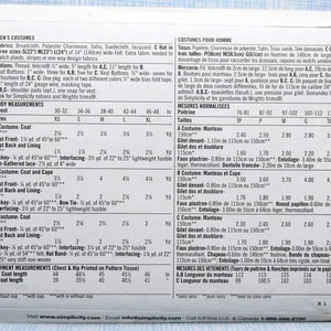 Simplicity Sewing Pattern 4083, Dr. Jekyll/mr. Hyde Costume, Uncut/ff ...