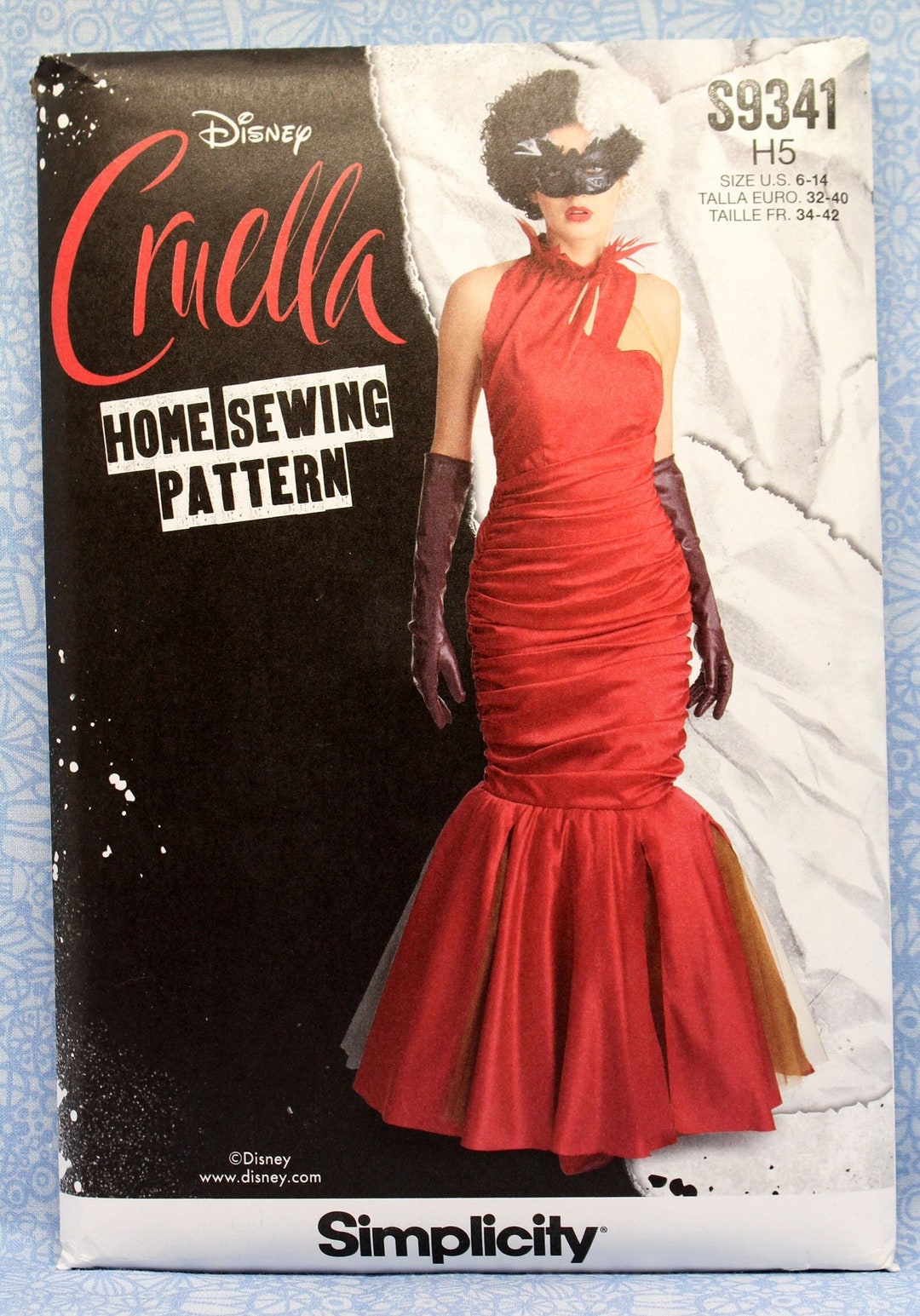 Simplicity Sewing Pattern 9341, Lined Mermaid Style Gown Costume Sewing ...