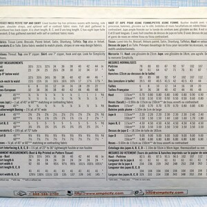 Simplicity Sewing Pattern 8499, Misses' Formal Bustier Top and Full ...