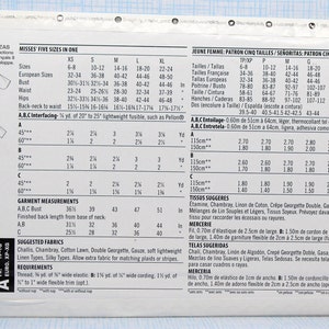 New Look Sewing Pattern 6575, Misses' Tunics With Deep V Neckline and ...