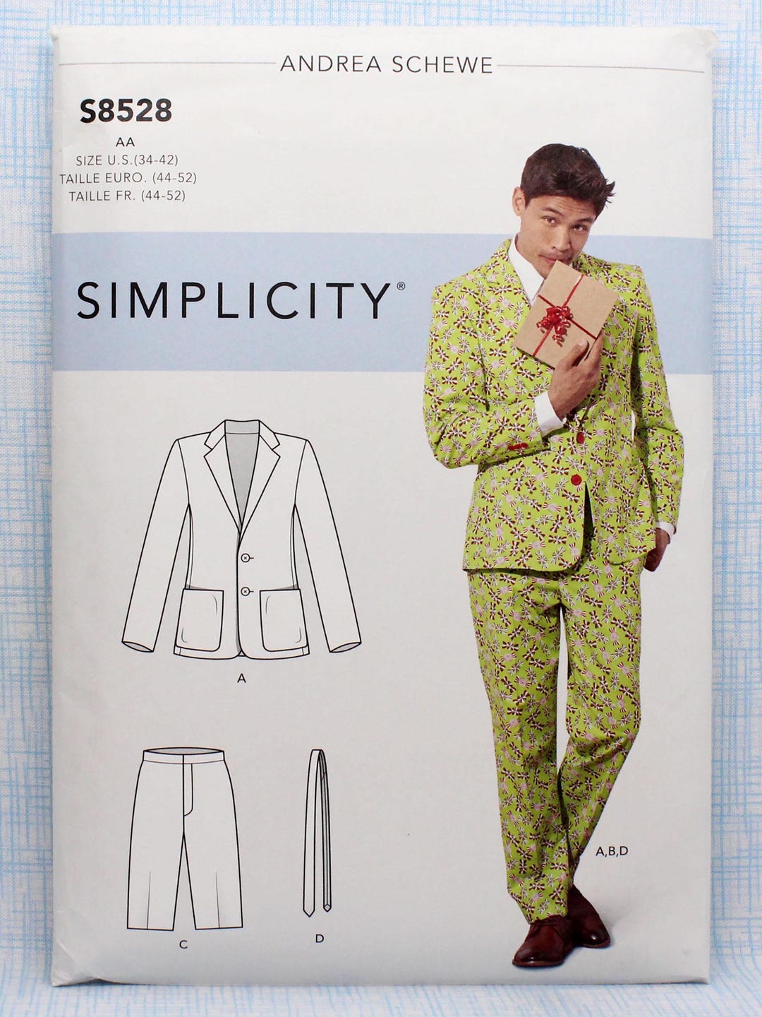 Simplicity Sewing Pattern 8528 Men's Suit Costume, Uncut/ff, Men's Size ...