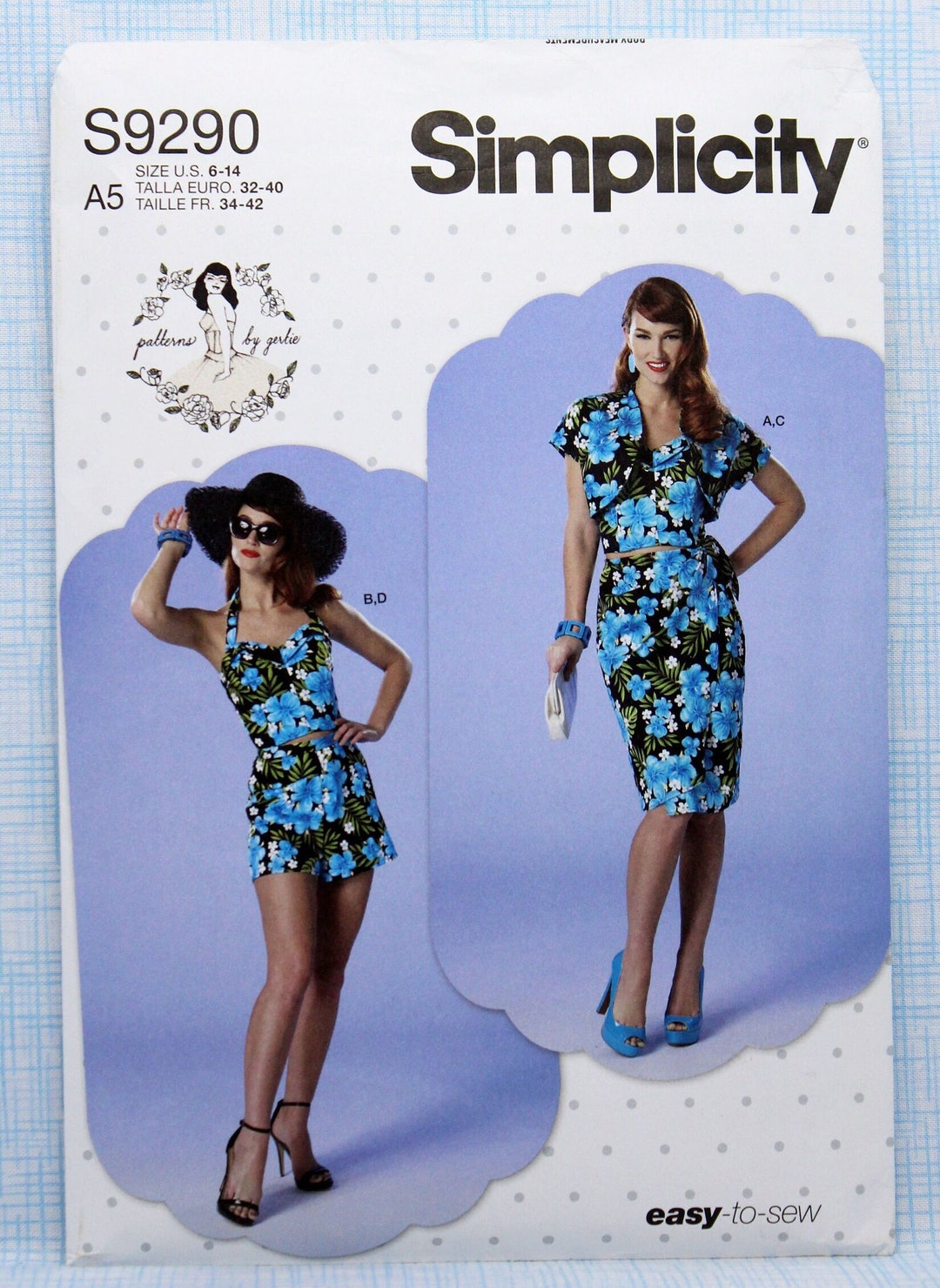 Simplicity Sewing Pattern 9290, Misses'/miss Petite Bolero, Bustier ...