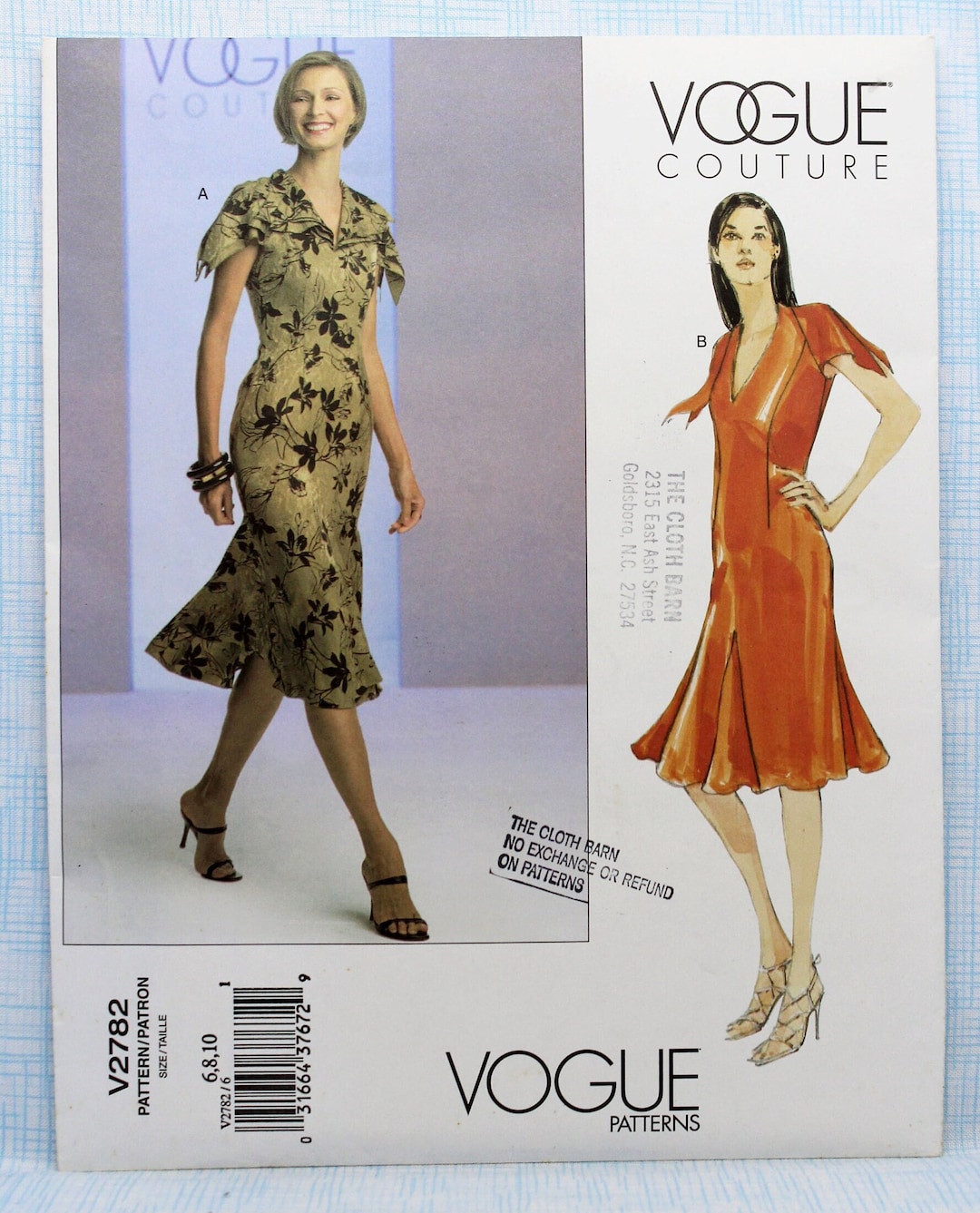 Vogue Sewing Pattern 2782, Misses'/miss Petite Close-fitting Flared ...