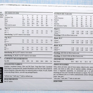 New Look Sewing Pattern 6483, Misses' Sleeveless or Short Sleeve Tops ...