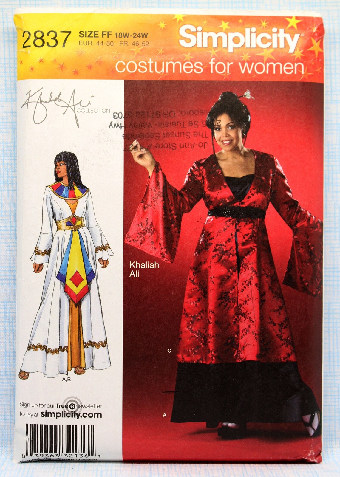 Simplicity Sewing Pattern 2837 Women's Egyptian or Asian - Etsy