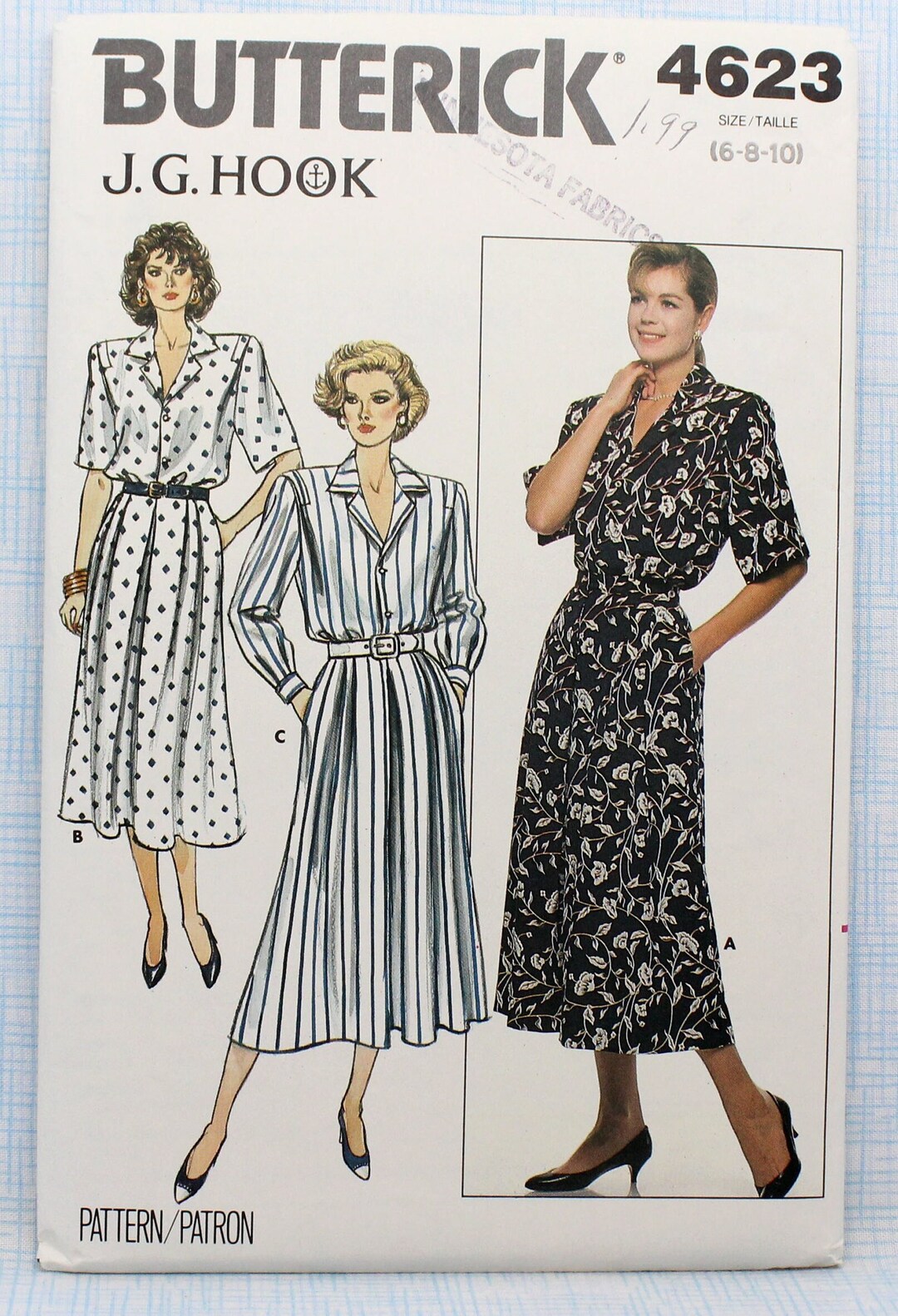 Butterick Sewing Pattern 4623, Misses' Loose-fitting Top and Flared ...