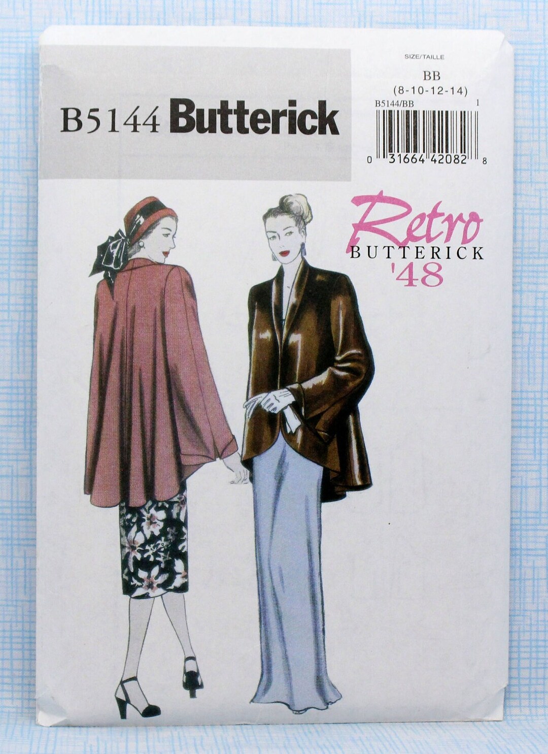 Butterick Sewing Pattern 5144 Misses' Retro Loose-fitting Jacket With ...
