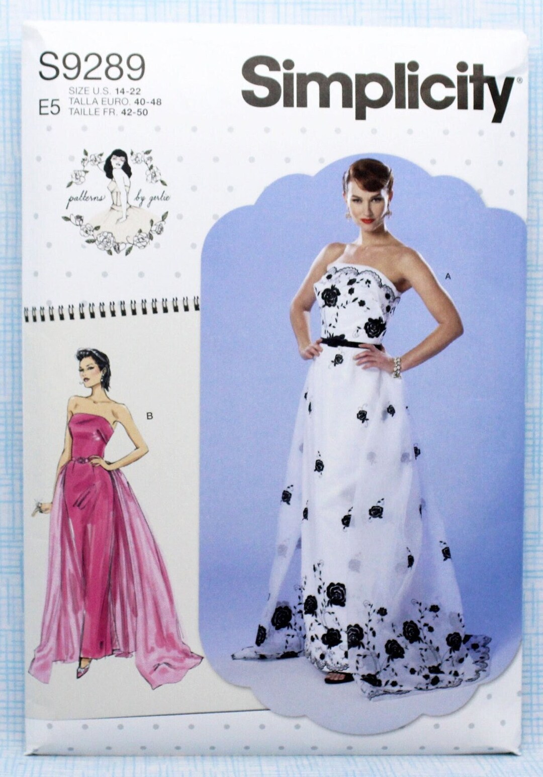 Simplicity Sewing Pattern 9289, Misses' Strapless Dress With Detachable ...