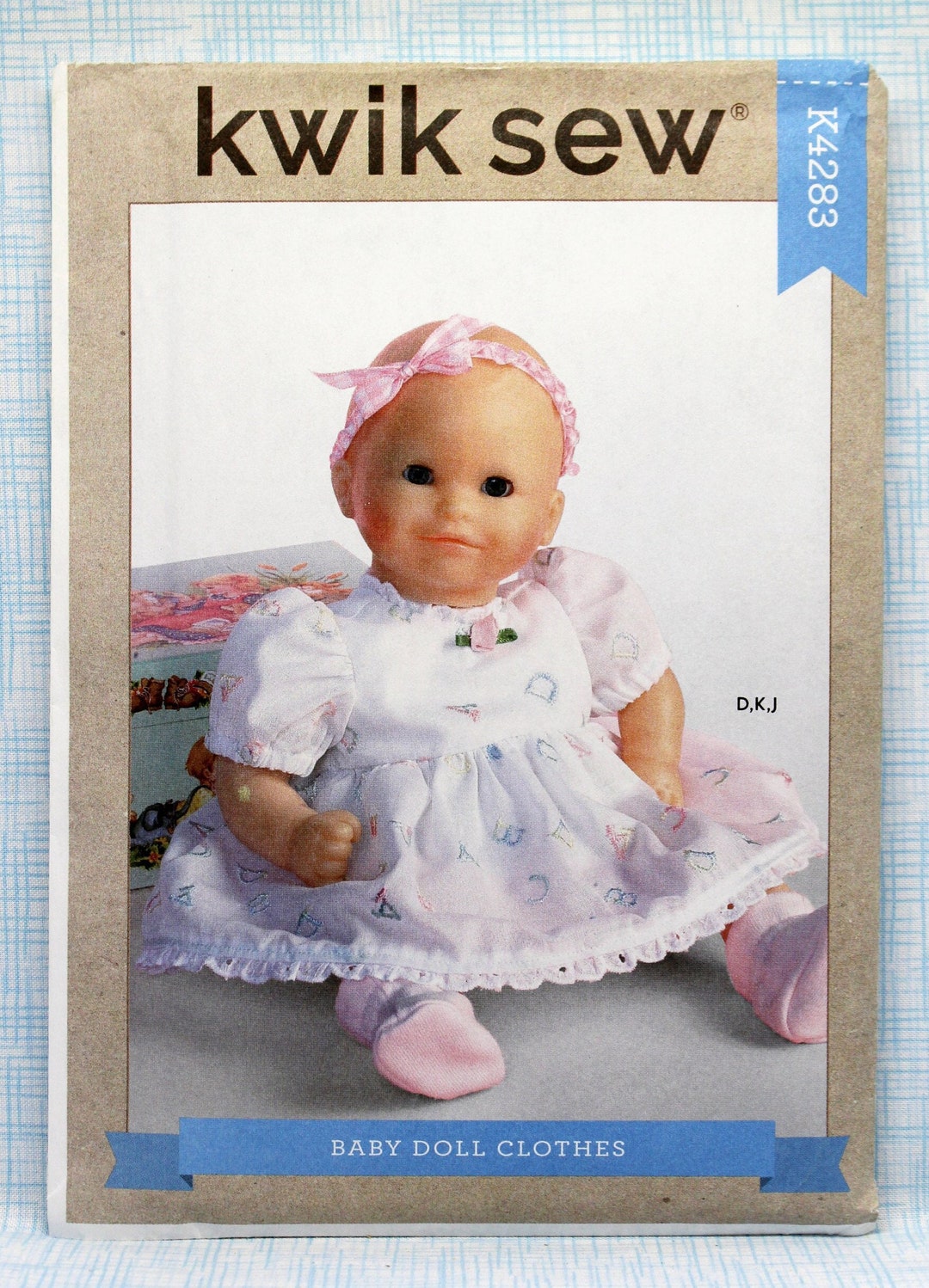 Kwik Sew 4283, Baby Doll Clothes Sewing Pattern, Uncut/ff, Clothes for ...