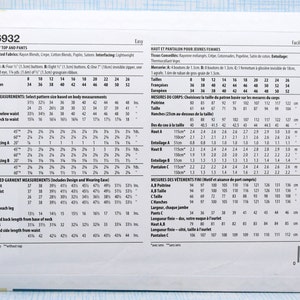 Butterick Sewing Pattern 6932, Misses' Loose-fitting Tops and Pants ...