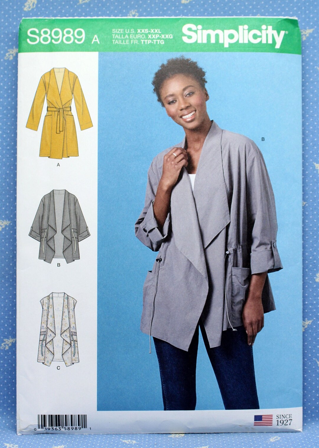 Simplicity Sewing Pattern 8989 Misses' Loose-fitting - Etsy