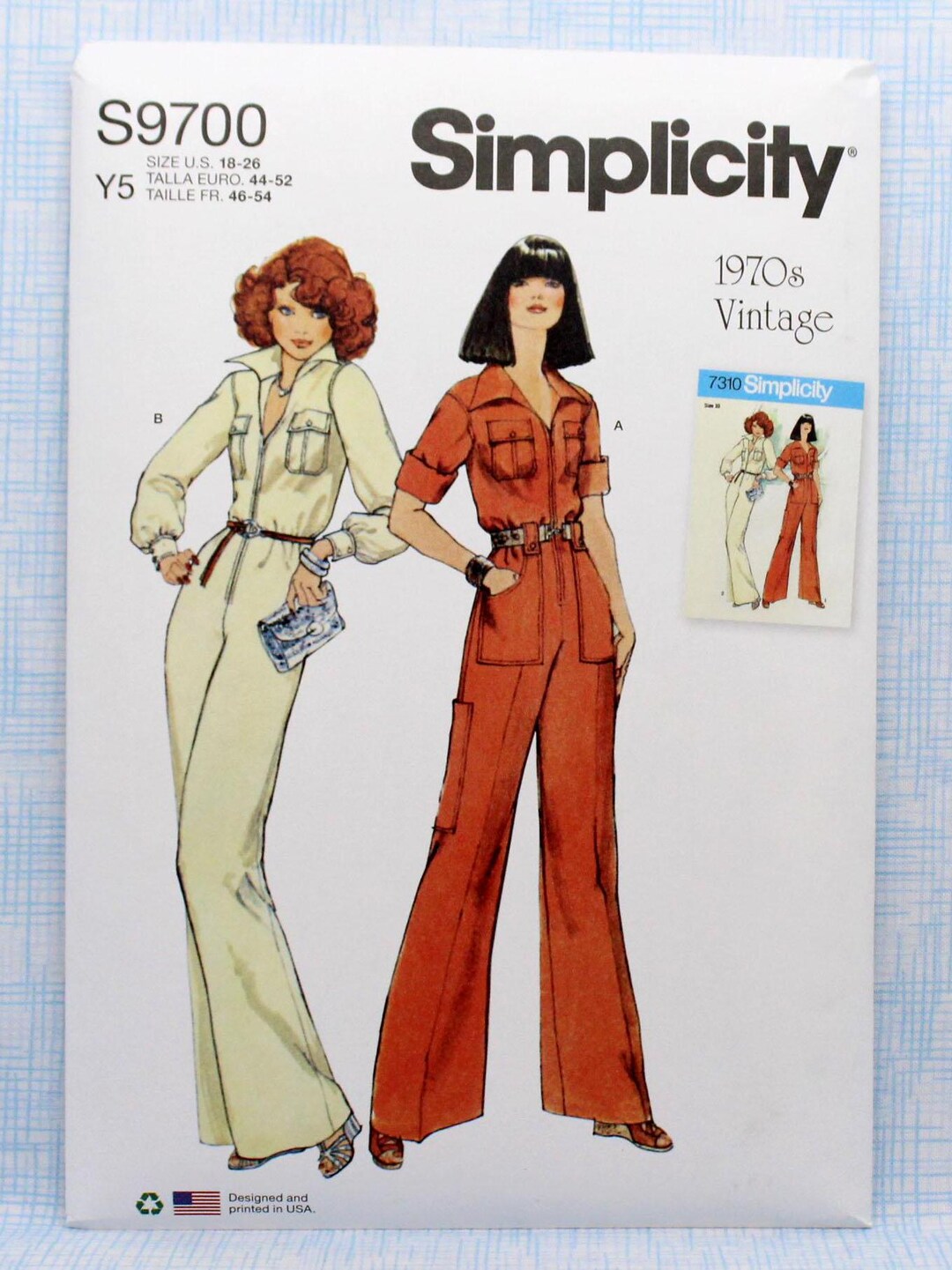 Simplicity Sewing Pattern 9700, Misses' Front Zipper Jumpsuit, Uncut/ff ...