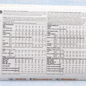 Simplicity Sewing Pattern 8568, Misses' Jacket, Top, Pants and Skirt ...