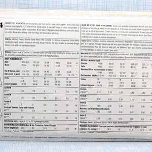 Simplicity Sewing Pattern 9744 Misses' Easy Unlined - Etsy