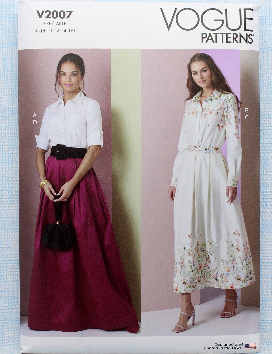 Vogue Sewing Pattern V2007 Misses' Two-piece Dress, Uncut/ff, Misses ...