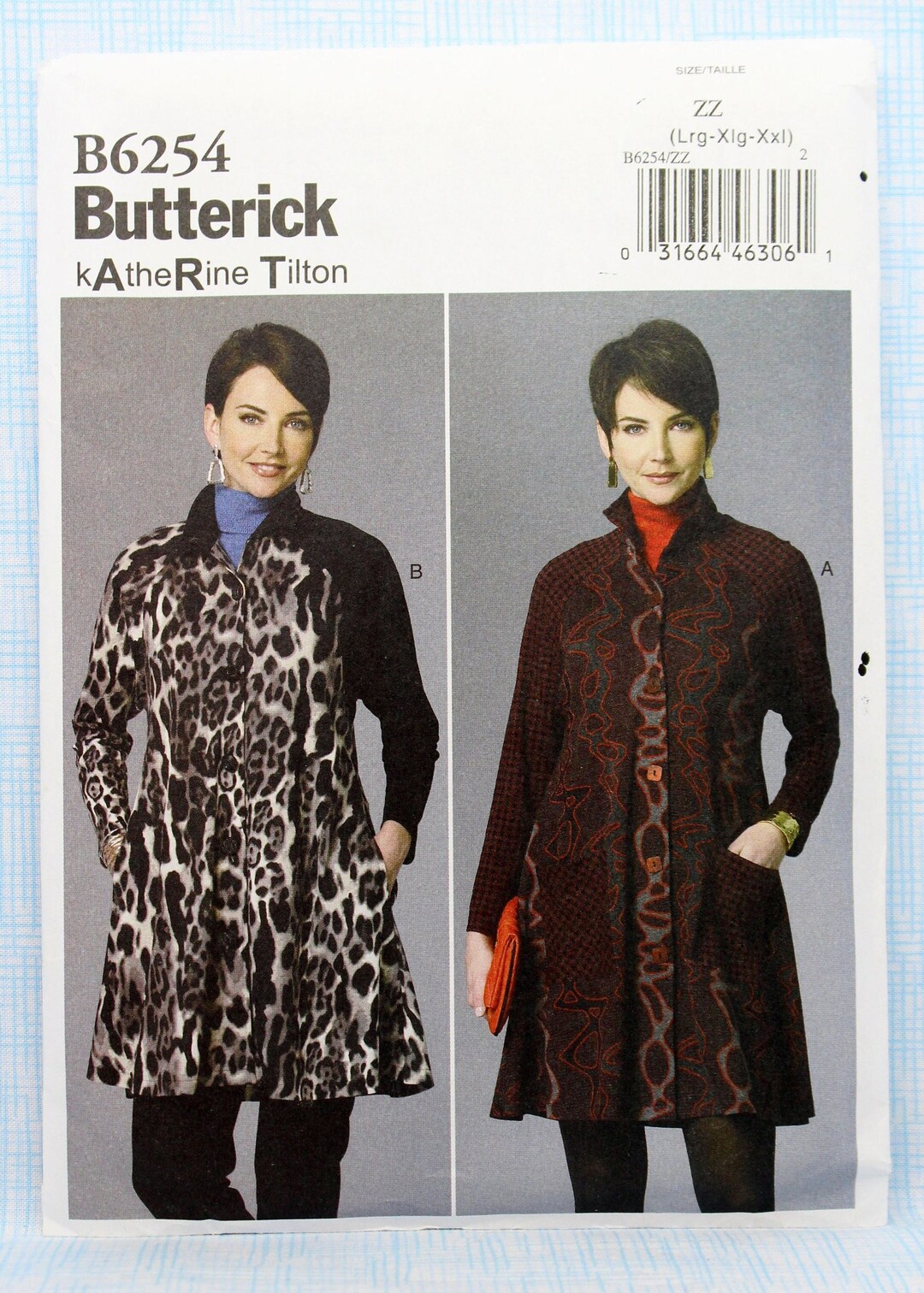 Butterick Sewing Pattern 6254, Misses' Easy Coat Dress, Uncut/ff ...