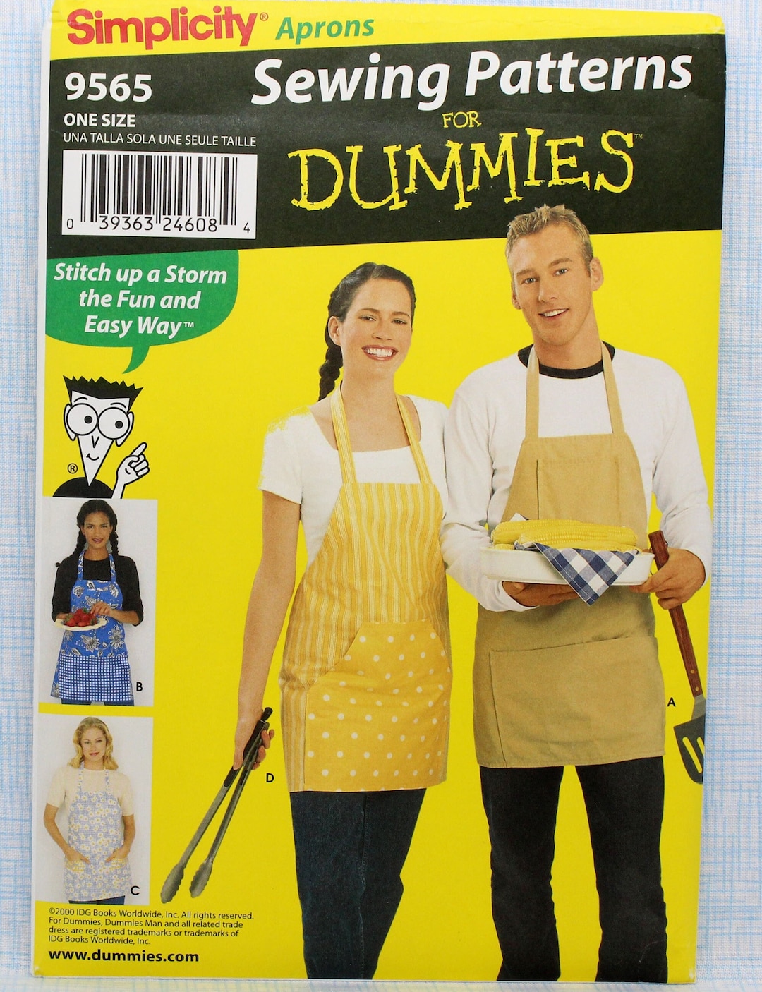 Simplicity Sewing Pattern 9565 Misses'/men's Apron, Uncut/ff, BBQ Apron ...