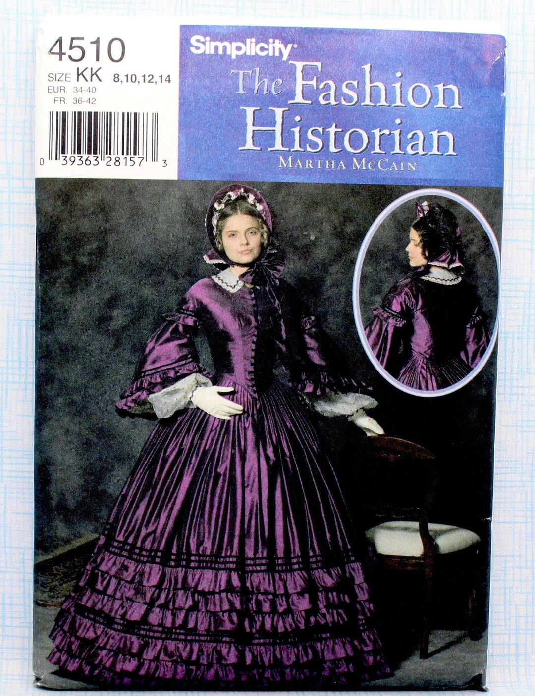 Simplicity Sewing Pattern 4510, Misses' Civil War Era Dress Sewing ...