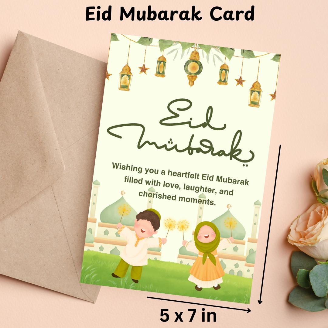 Eid Mubarak Cards, Eid Cards Digital, Printable Eid Greeting Cards ...