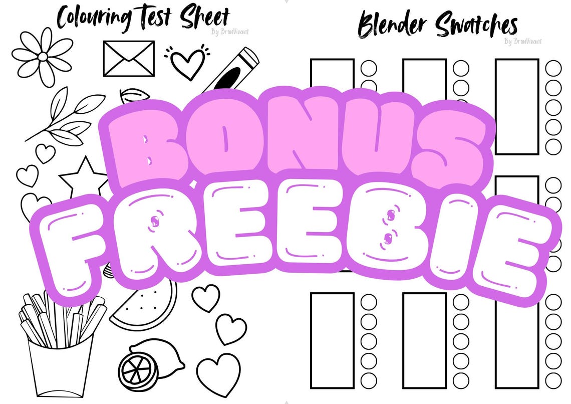 Chen Rui 120 Triple Swatch Chart Single Page A4 Alcohol Markers - Etsy