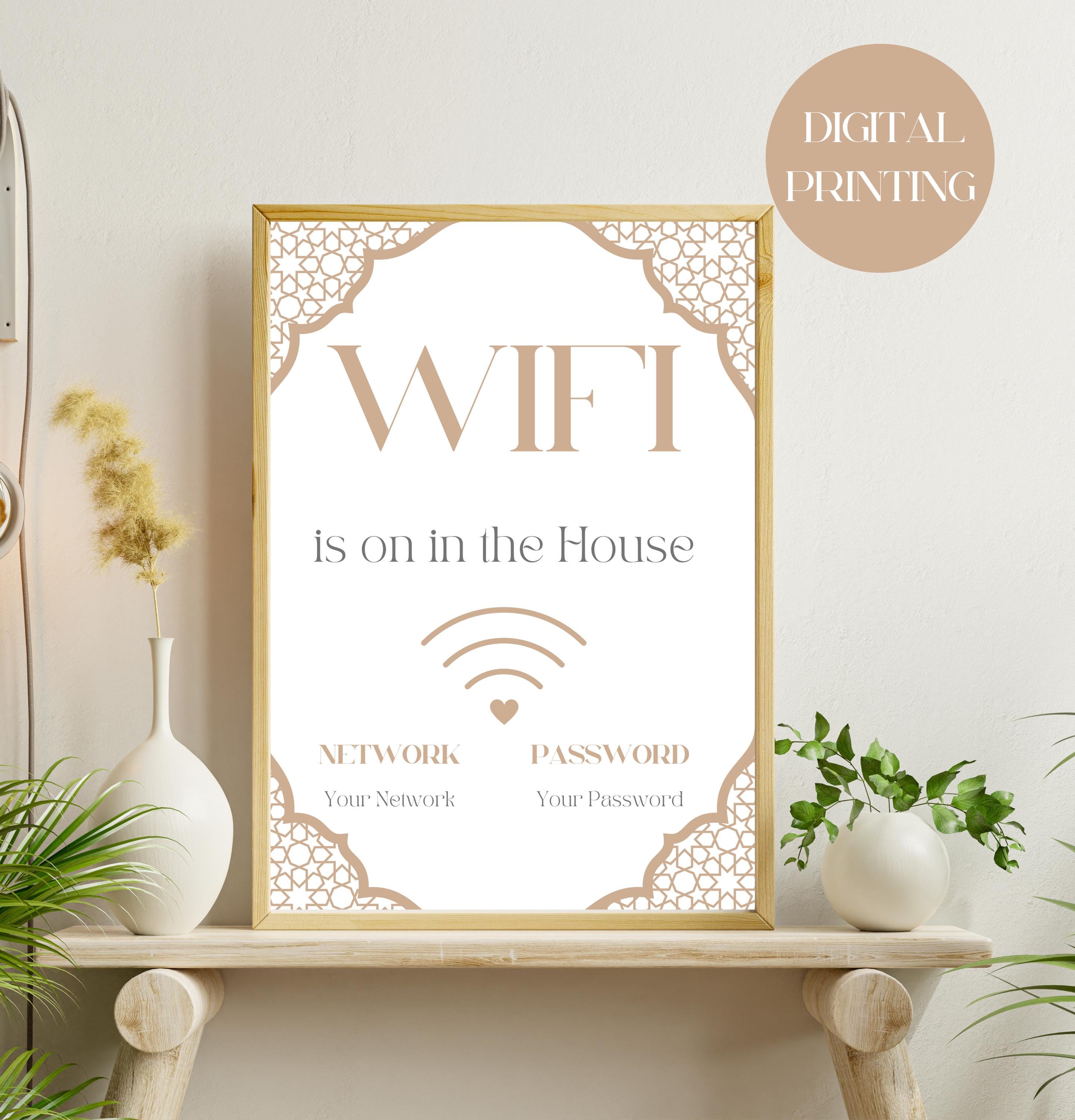 Airbnb Sign Template, Airbnb Signage, Vacation Rental, Wifi Sign ...