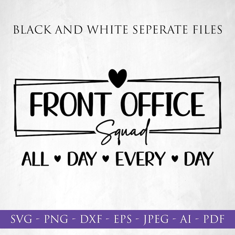 Front Office Squad Svg Png, Front Office Svg, Office Squad Svg, School ...