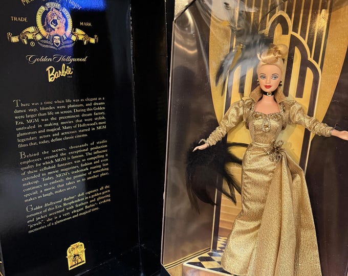 Vintage 1998 Barbie MGM Golden Hollywood Limited Edition Designed FAO ...
