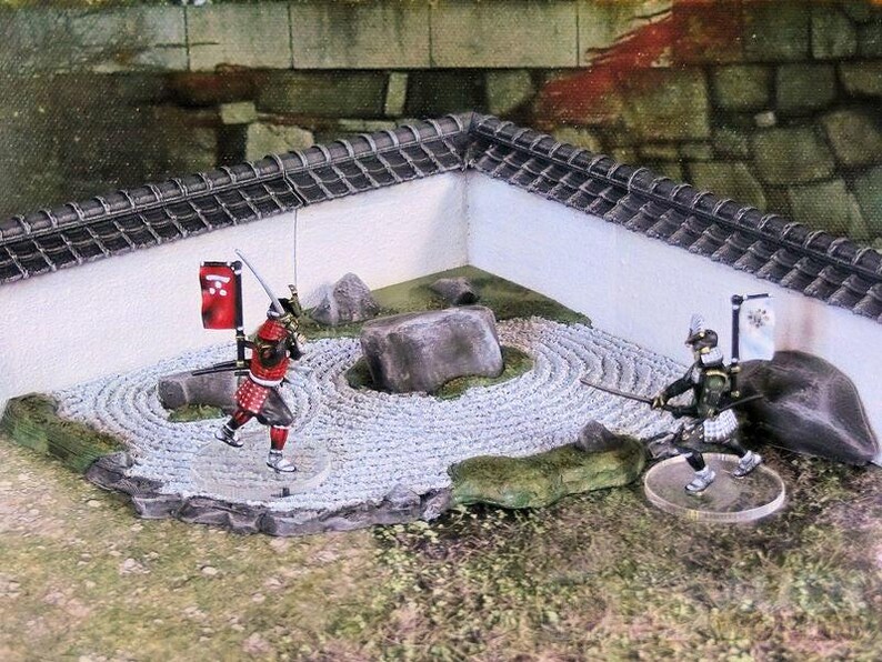 Samurai Zen Garden Game Terrain - Test of Honor Japan Miniatures - Etsy ...