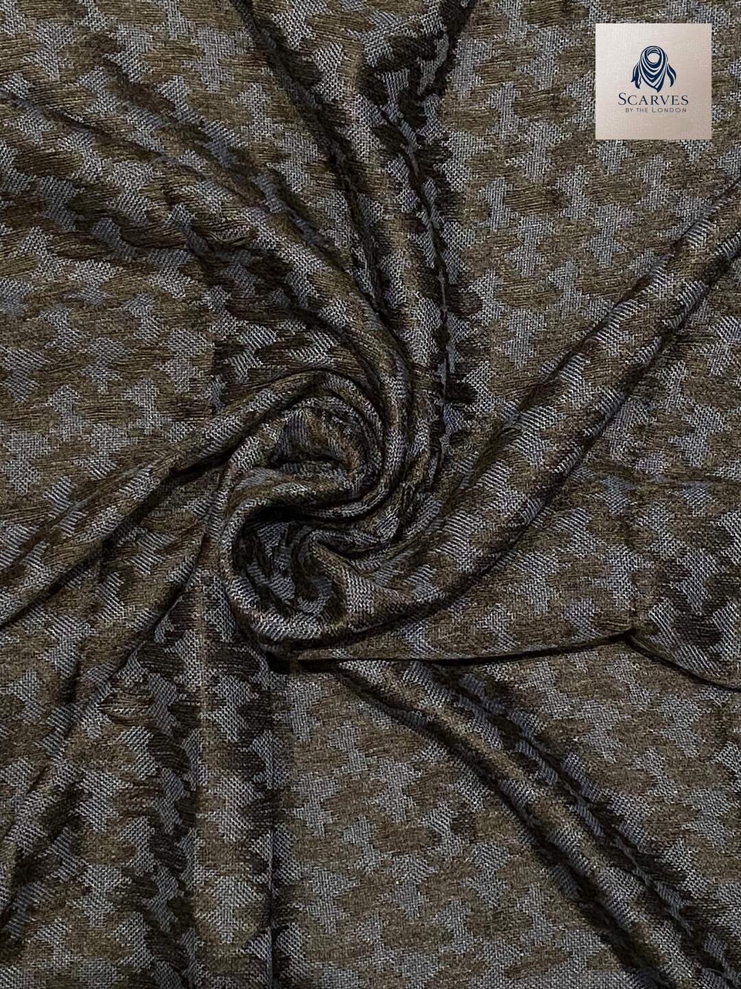 Blue | Palestine Keffiyeh With Tassels | 110cm Square Scarf | Tactical ...