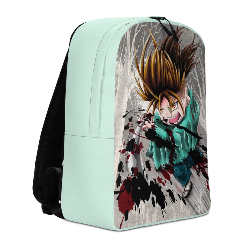 Samurai Anime Backpack | Hand-drawn Manga Warrior Art - Etsy