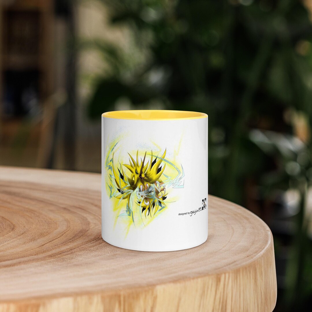 Anime Thunderbird Mug: Hand-drawn Japanese Style Electric Bird, Limited ...