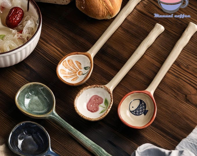 Rae Dunn by Magenta Ceramic Measuring Spoon Set of 5 Cottage Core ...