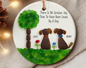 Sea Glass Dog Art: "life is Better With a Dog" Framed Coastal Pet Decor ...