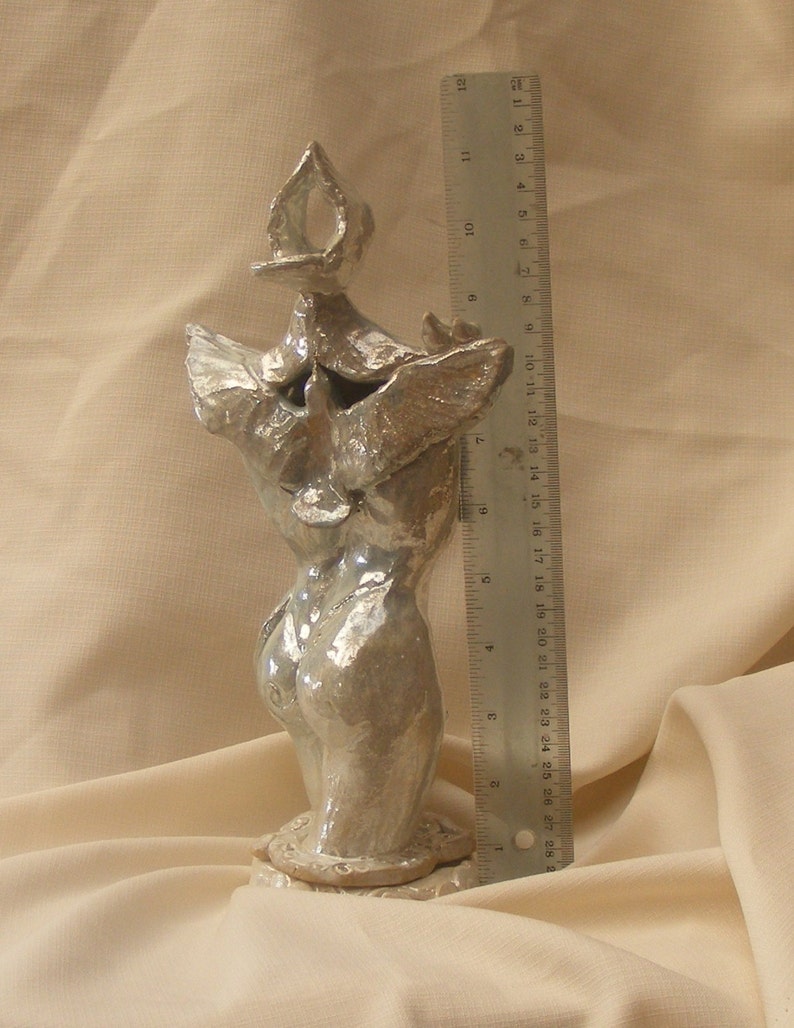 Ceramic Sculpture Woman Torso Statue With Pigeons Free - Etsy