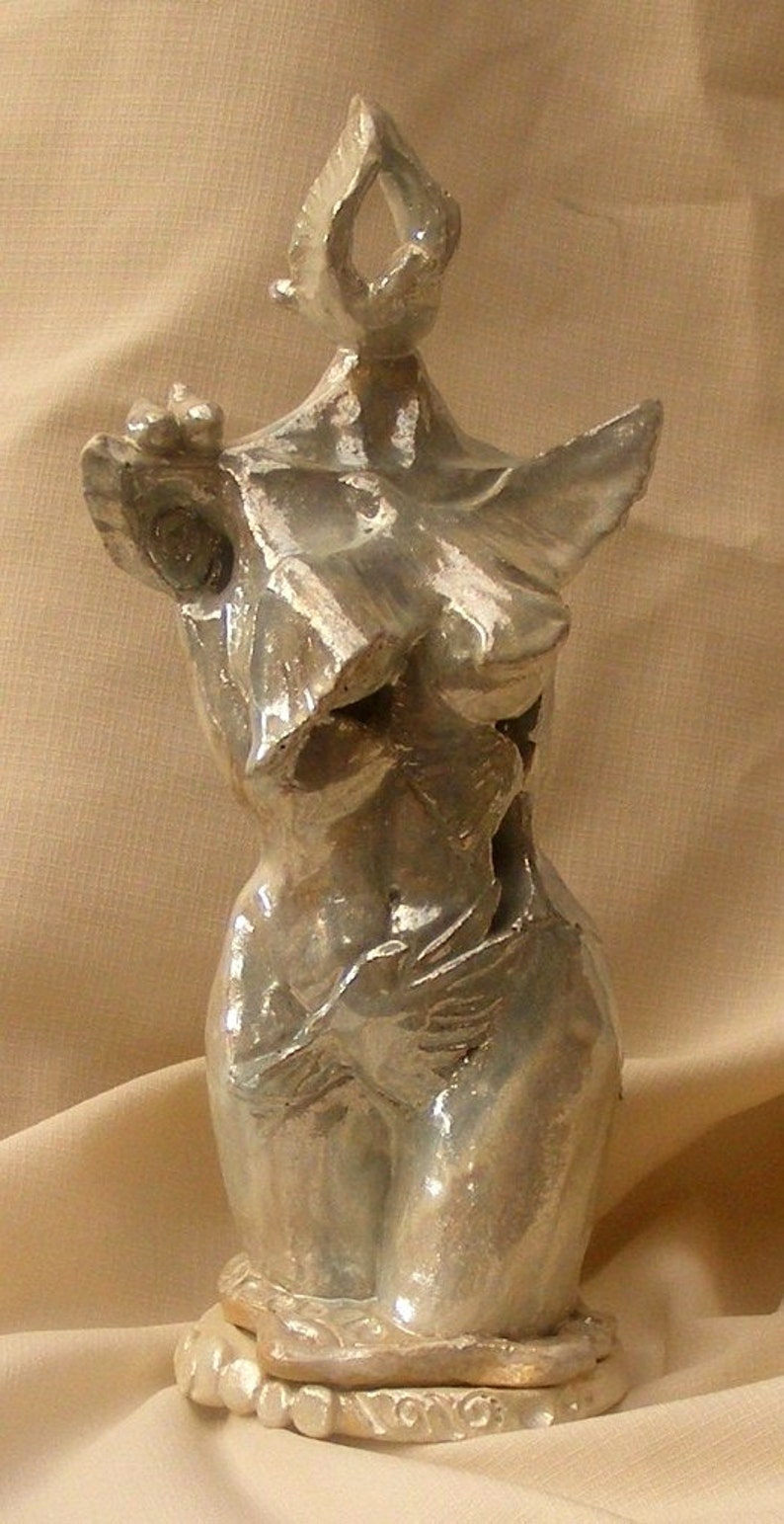 Ceramic Sculpture Woman Torso Statue With Pigeons Free - Etsy