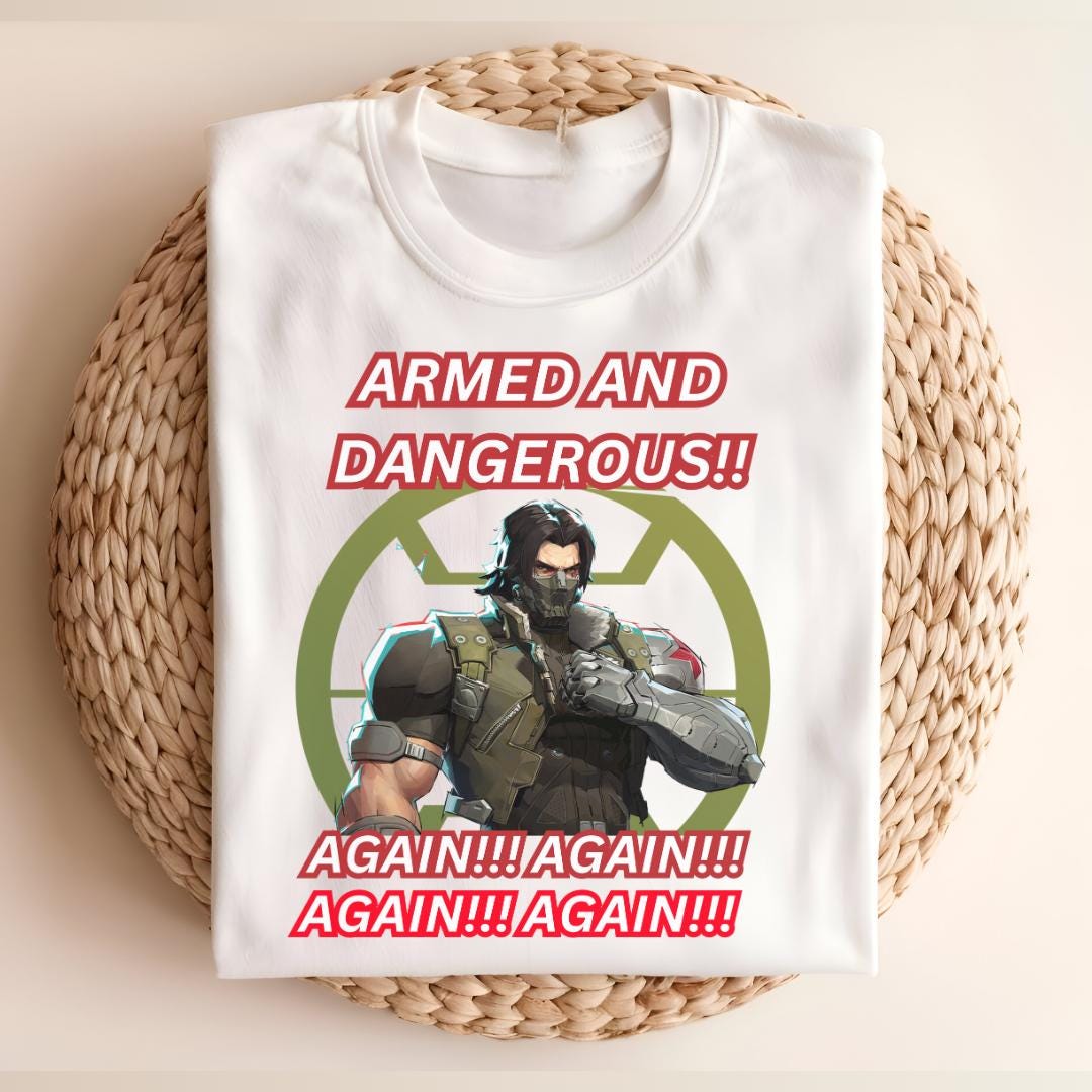 Winter Soldier Marvel Rivals Tshirt Winter Soldier Merch Marvel Rivals ...