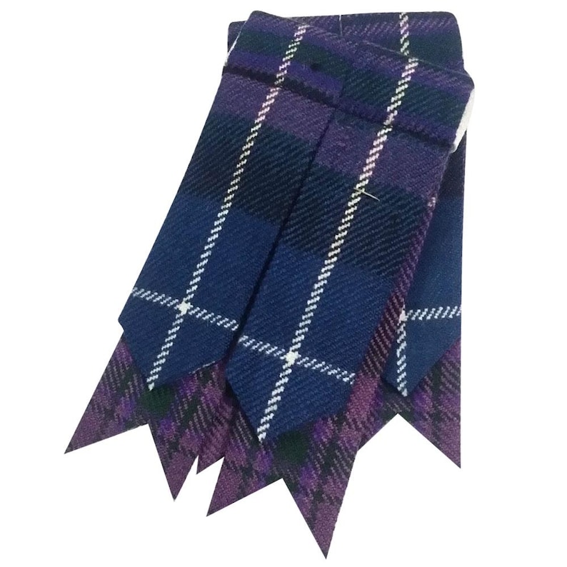 Kilt Flashes for Men – Scottish Tartan, Pointed, White Elastic Sock ...