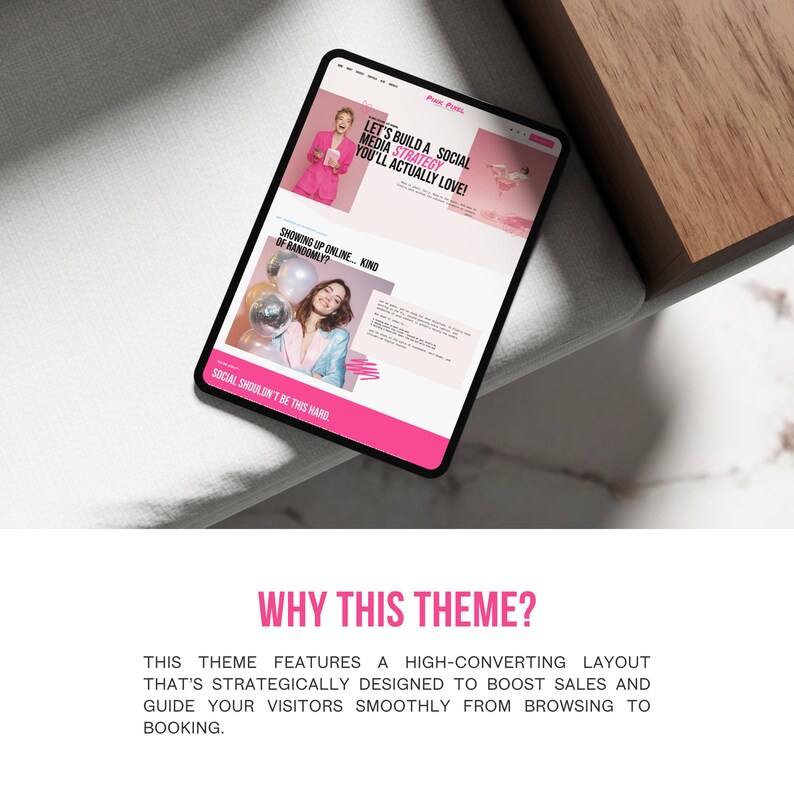 Pink Squarespace Template for Virtual Assistants, Coaches and Marketing Creatives – Modern ...