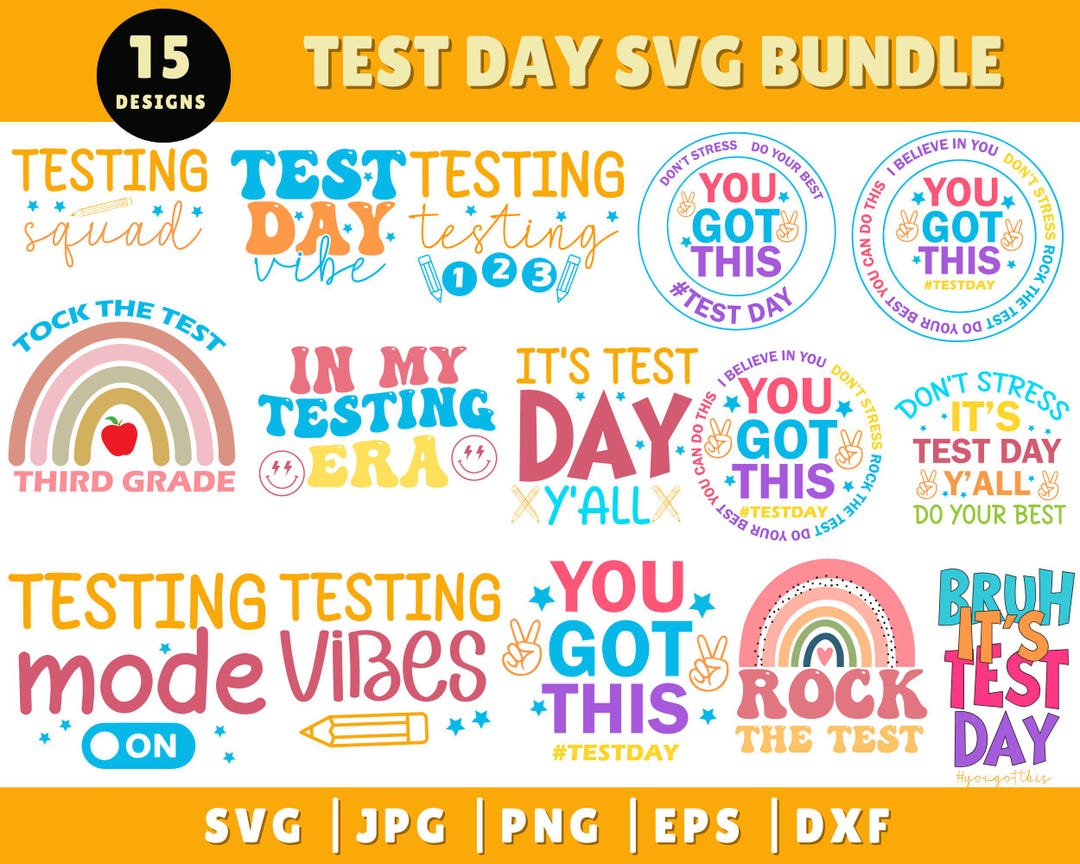 You Got This Svg, Test Day Svg, Test Day Png, Testing Svg, Rock the ...